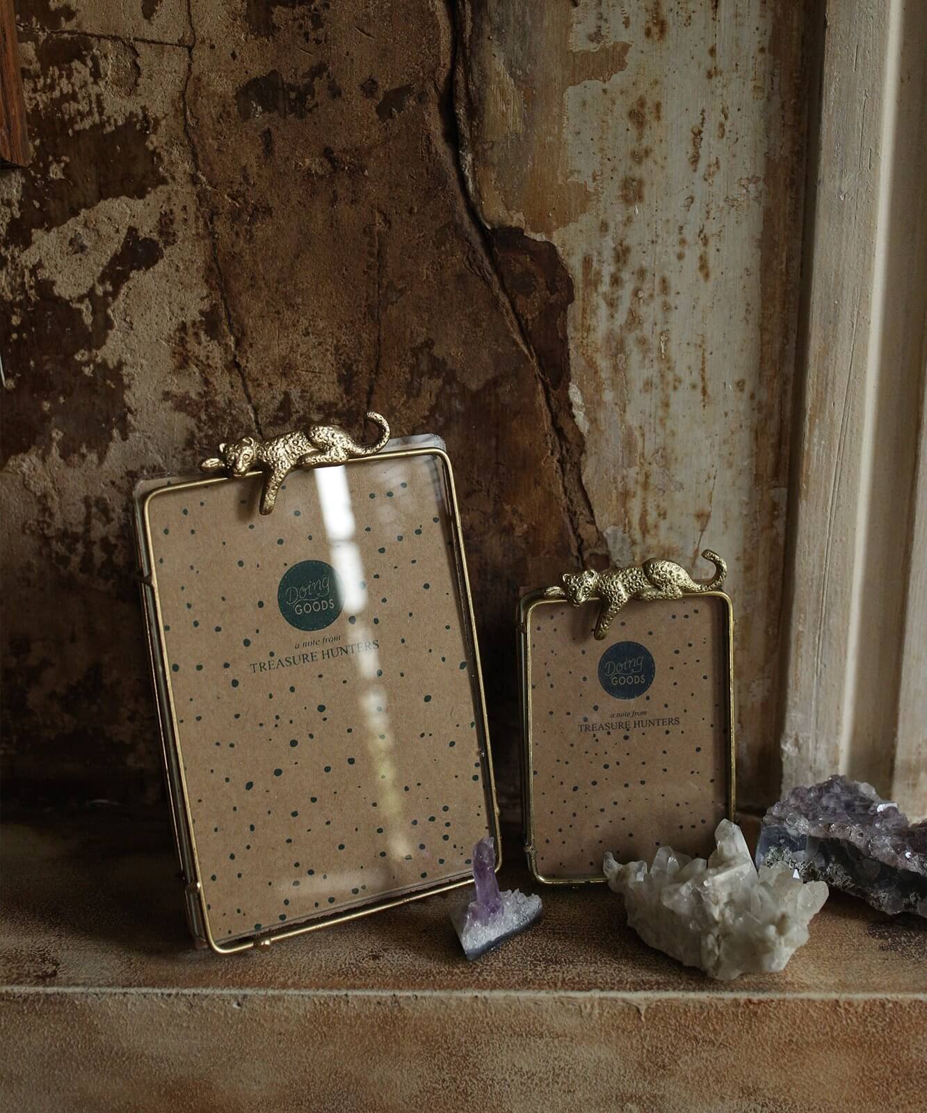 Jenna Leopard Frame Large - Doing Goods