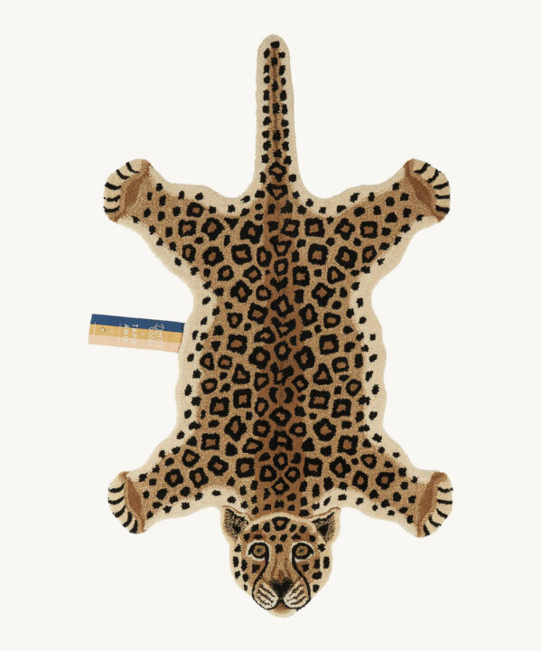 Himani Leopard Head Rug Large - Doing Goods
