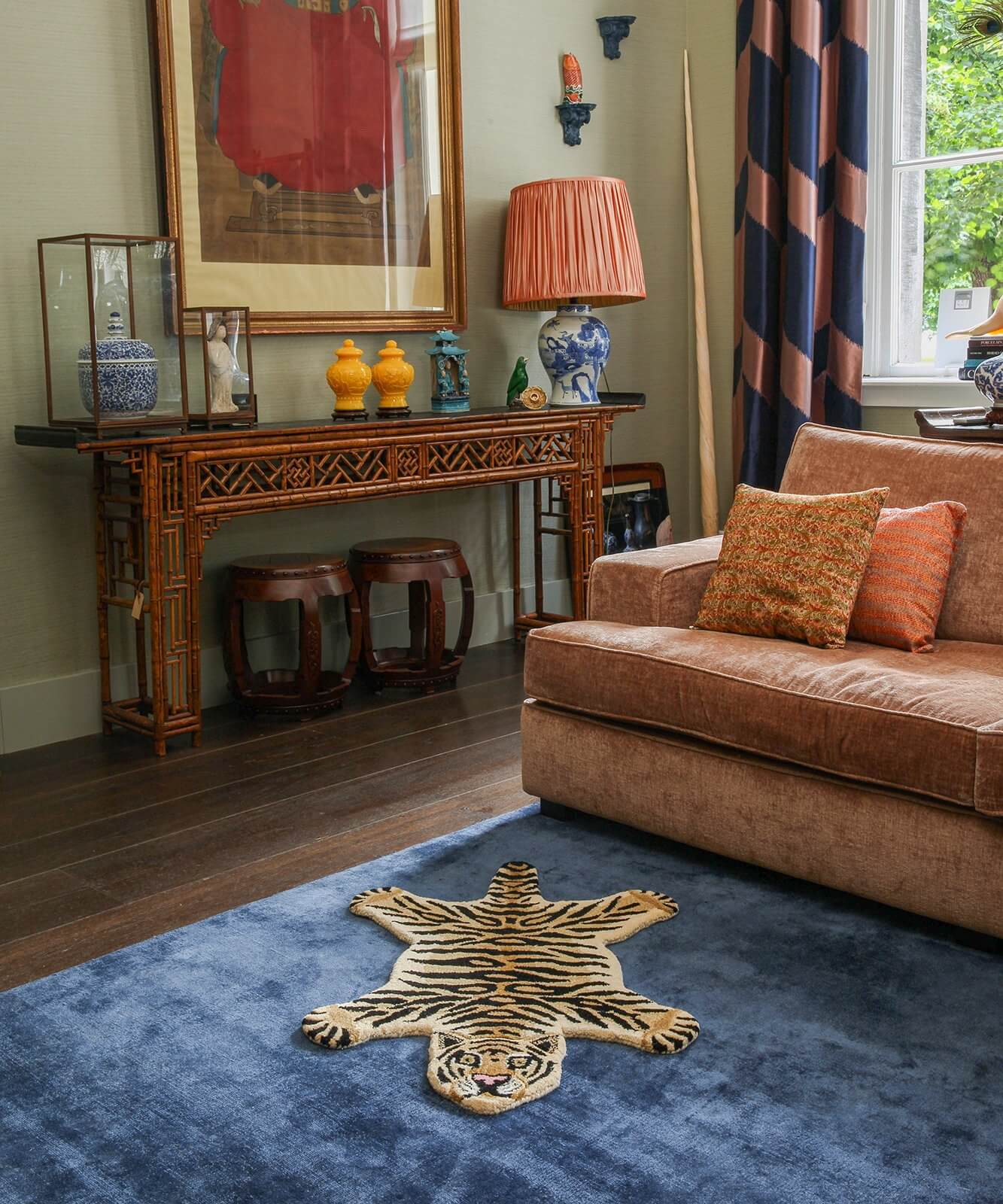 Cloudy Tiger Head Rug - Doing Goods