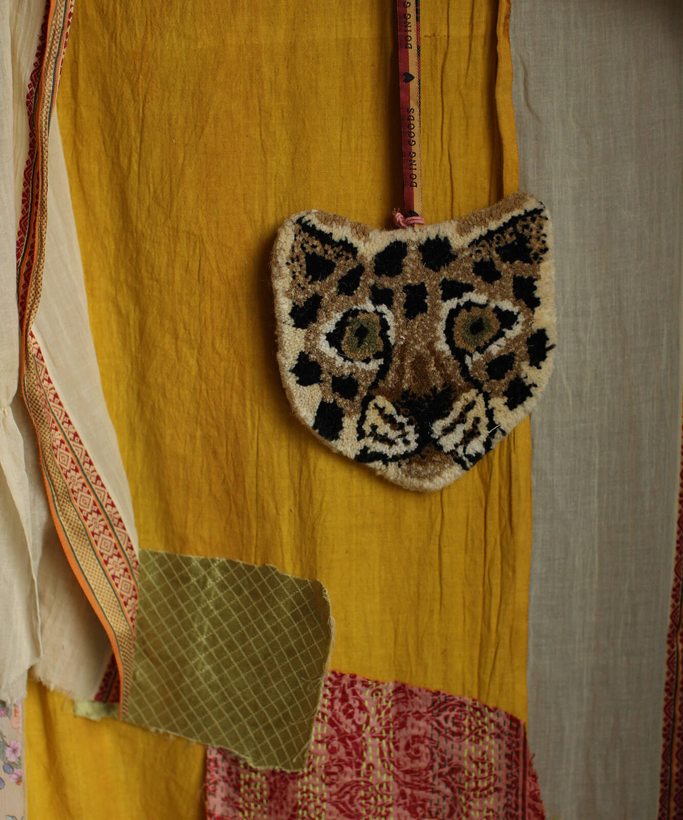 Himani Leopard Head Rug Large - Doing Goods