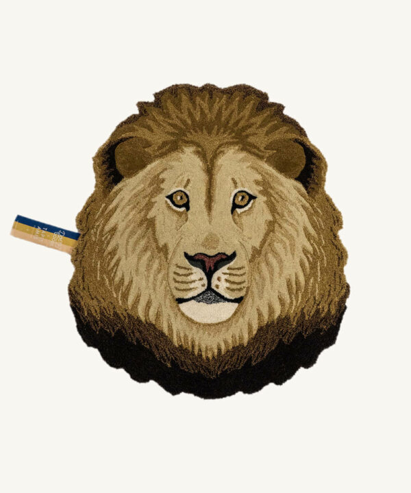 Himani Leopard Head Rug Large - Doing Goods