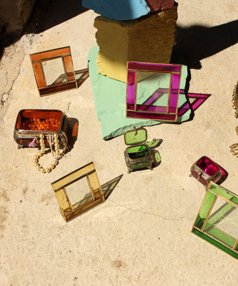 Bonnie Colored Frame Small Topaz (in giftbox) - Doing Goods