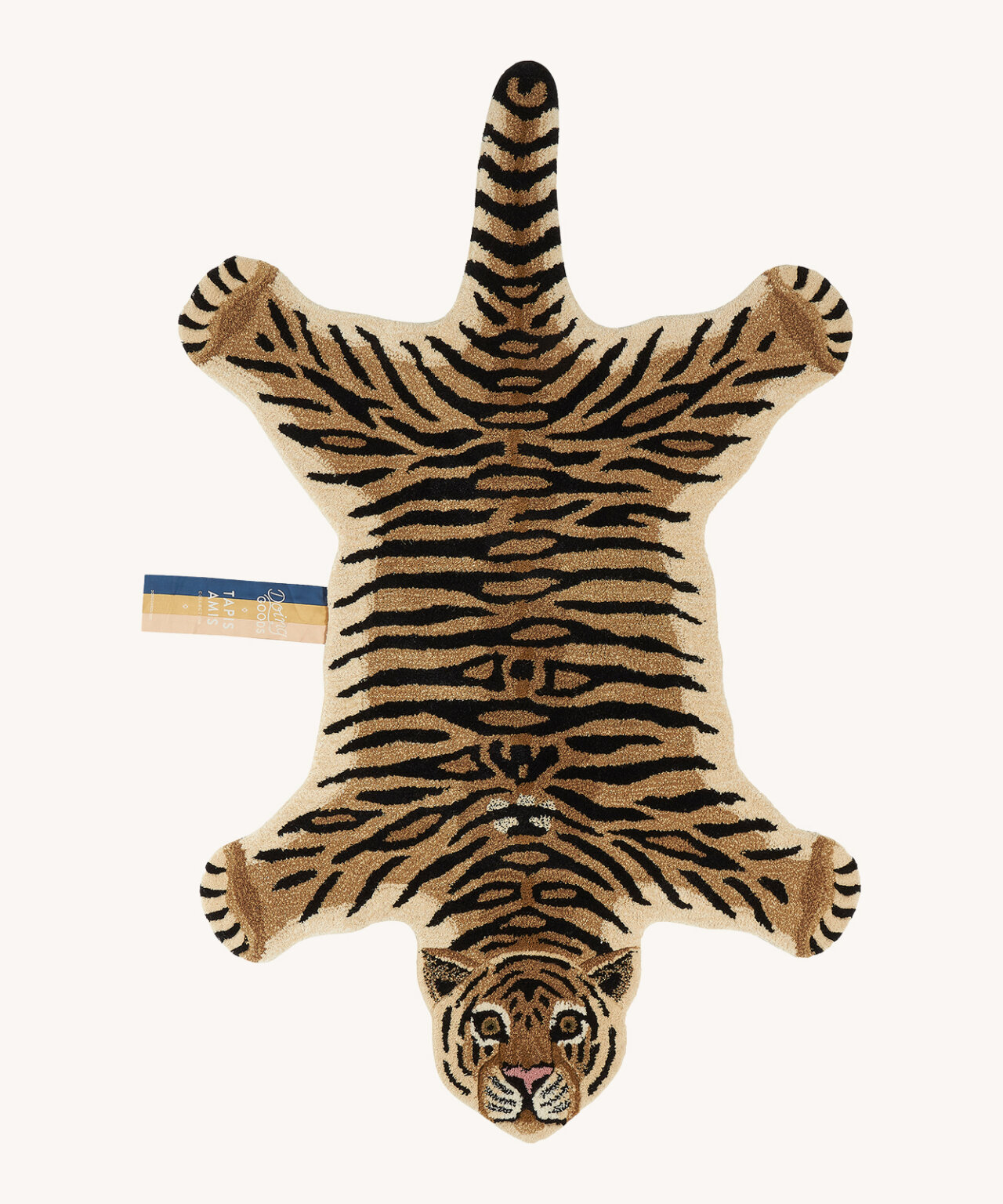 Archie Check Bear Head Rug - Doing Goods