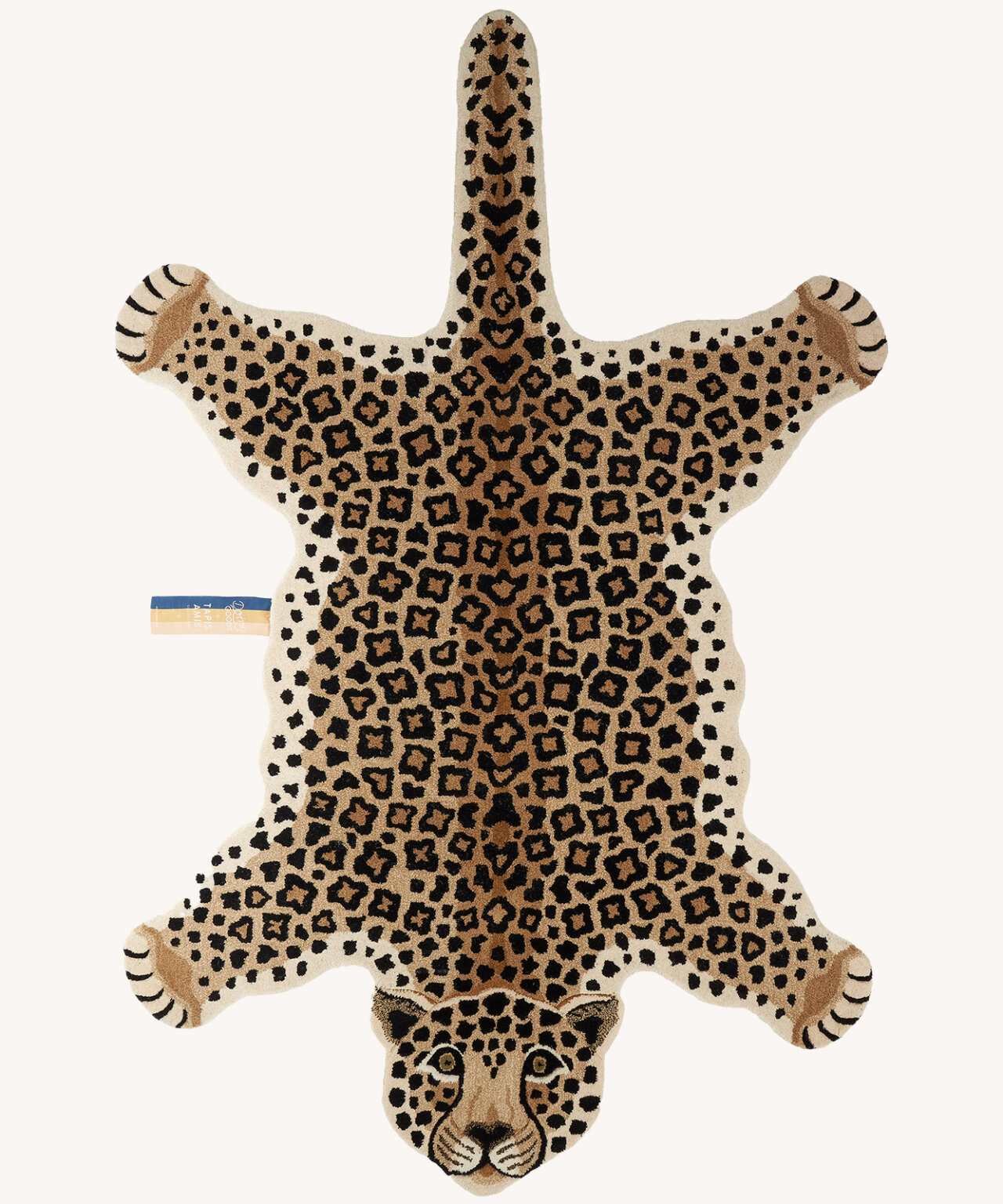 Himani Leopard Head Rug Large - Doing Goods