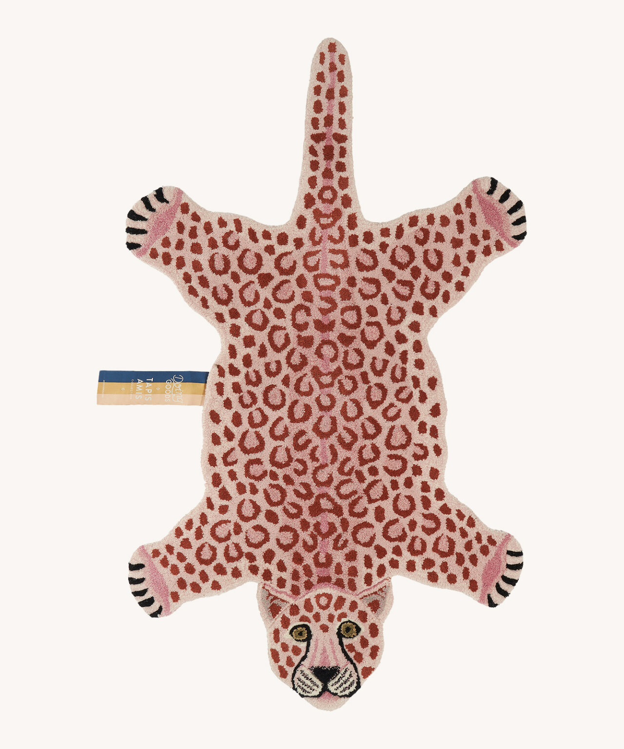 Pinky Leopard Head Rug - Doing Goods