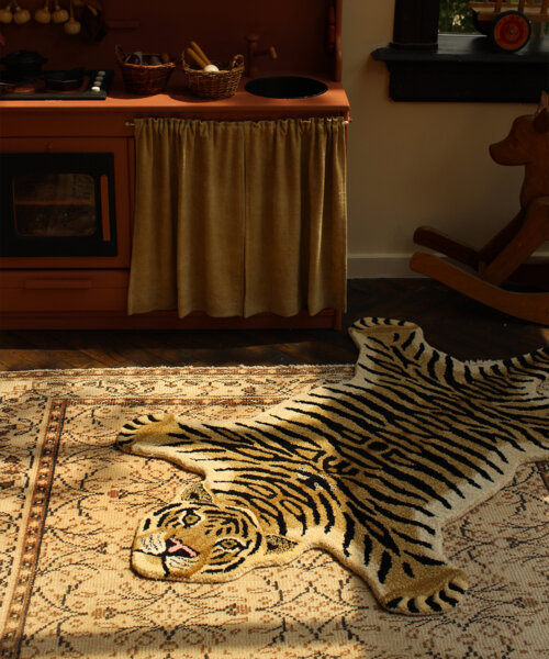 Cloudy Tiger Head Rug - Doing Goods