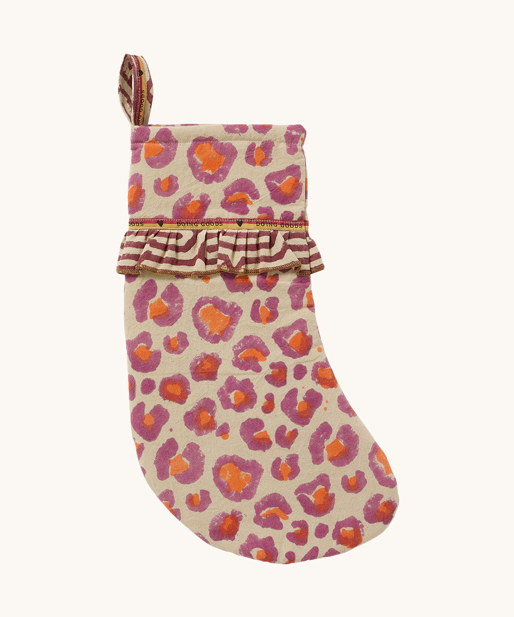 Pink Leopard Christmas Stocking - Doing Goods