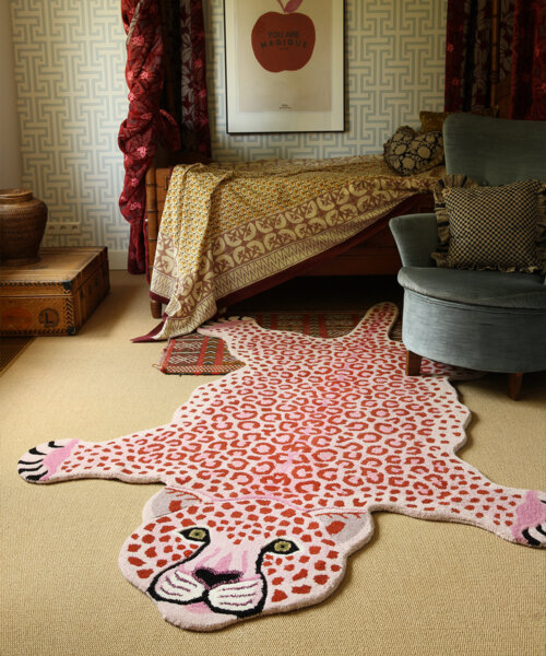 Pinky Leopard Rug XL - Doing Goods