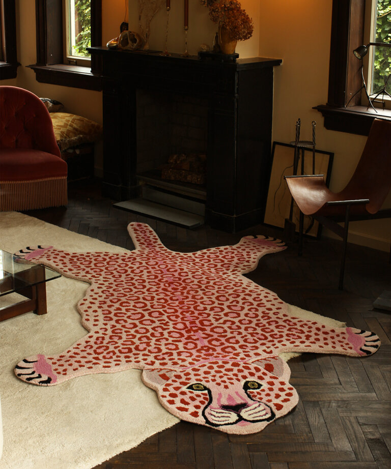 Pinky Leopard Rug XL - Doing Goods