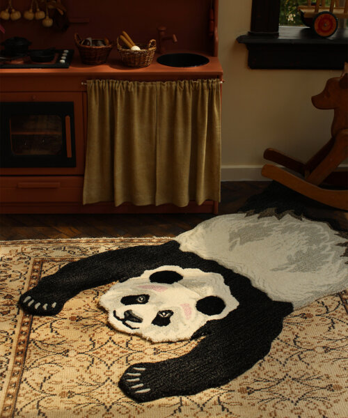 Plumpy Panda Head Rug - Doing Goods