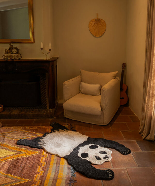 Plumpy Panda Head Rug - Doing Goods