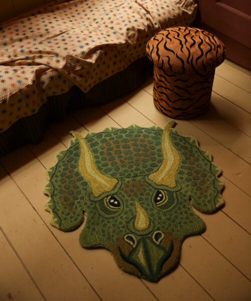 Triceratop Head Rug Large - Doing Goods
